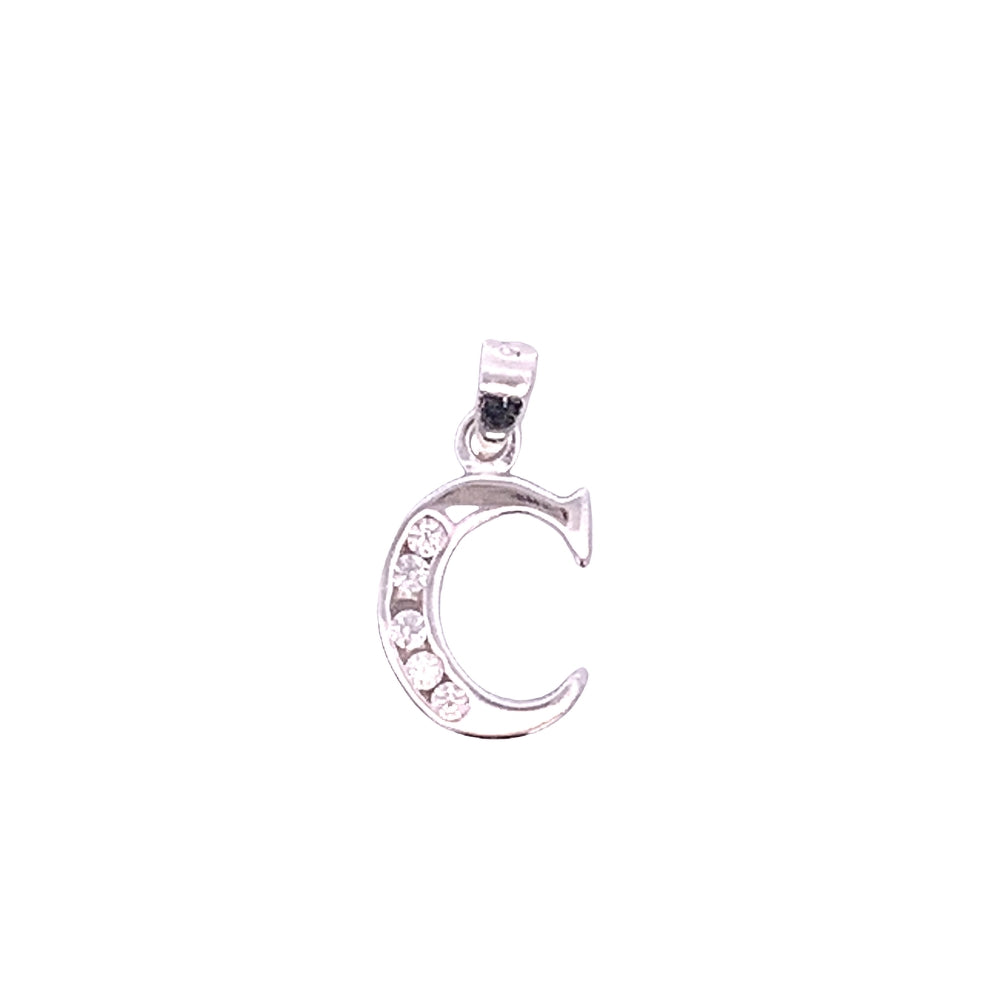C4219 LETTER C W/CZ – SilverWorks