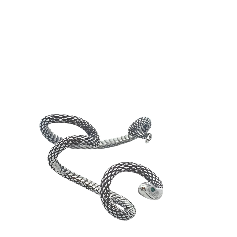 Medusa Stainless Steel Cuff Earrings | SilverWorks