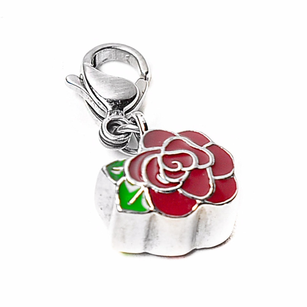 Cass Flower Stainless Steel Charm | SilverWorks